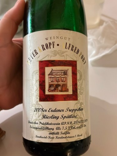 Weingut Peter Kropf Erdener Treppchen Riesling Spätlese | Vivino US