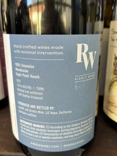 Riddle Wines Counoise | Vivino US