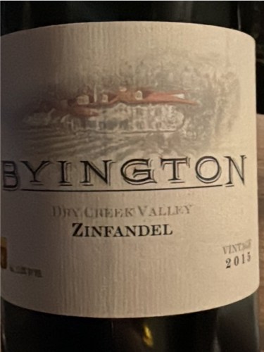 Byington Vineyard and Winery Zinfandel | Vivino US