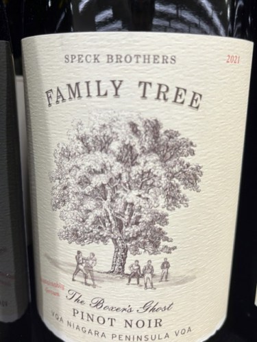 Henry of Pelham Speck Brothers Family Tree The Boxer's Ghost Pinot Noir ...