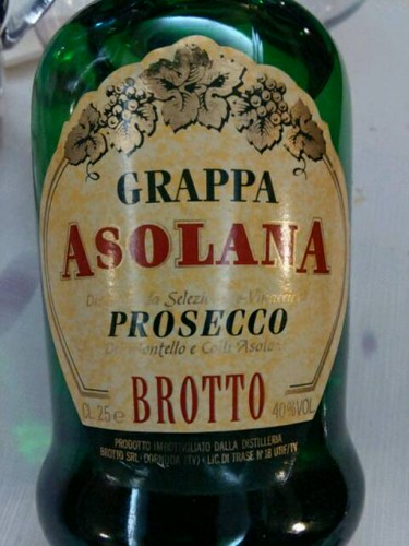 N.V. Brotto Grappa Asolana Prosecco | Vivino US