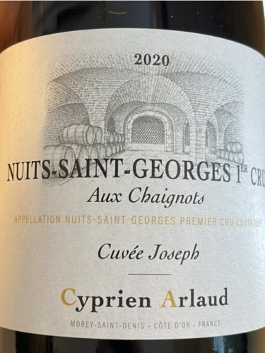 Domaine Arlaud Cuvée Joseph Nuits-Saint-Georges 1er Cru 'Aux Chaignots ...