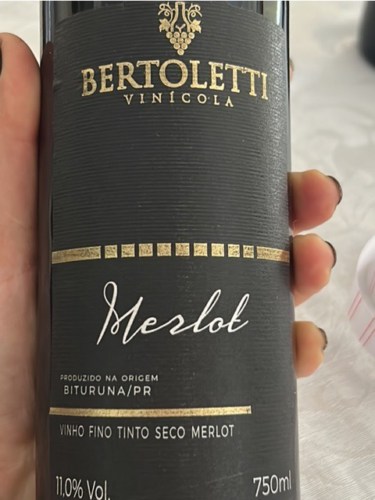 Vinícola Bertoletti Vinho Fino Tinto Seco Merlot | Vivino US