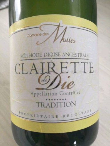 Domaine des Muttes Tradition Clairette de Die | Vivino United Kingdom