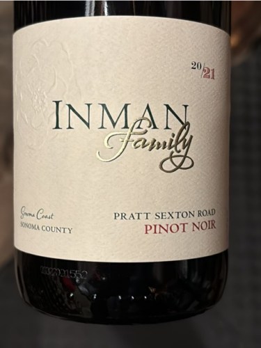 Inman Family Pratt Sexton Road Pinot Noir | Vivino US