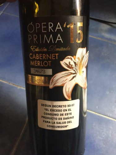 2015 Opera Prima Cabernet - Merlot | Vivino US