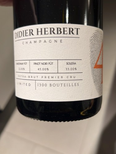 Didier Herbert Cuvée 4 Extra Brut Champagne Premier Cru | Vivino US