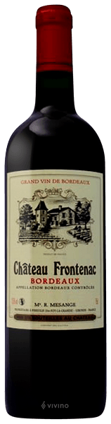Château Frontenac Bordeaux Rouge | Vivino English