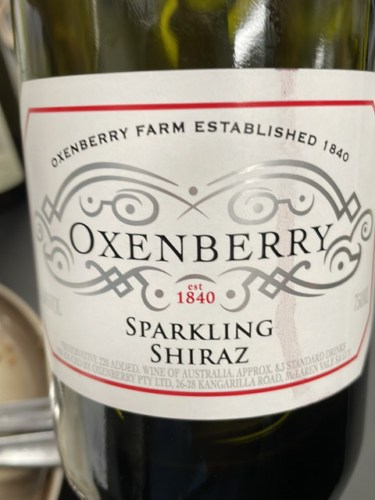 Oxenberry Sparkling Shiraz | Vivino US