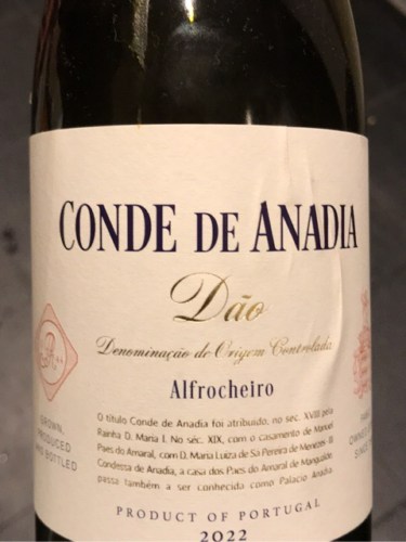 Palacio Anadia Conde de Anadia Alfrocheiro | Vivino US