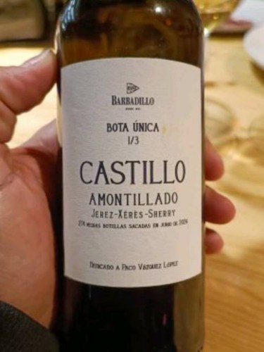 Barbadillo Castillo Bota Única 1/3 Amontillado | Vivino US
