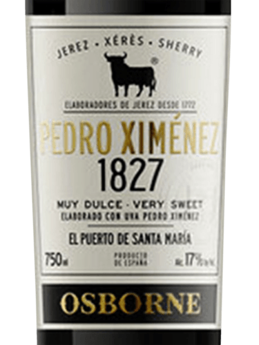N.V. Osborne Pedro Ximenez 1827 Jerez-Xeres-Sherry | Vivino English