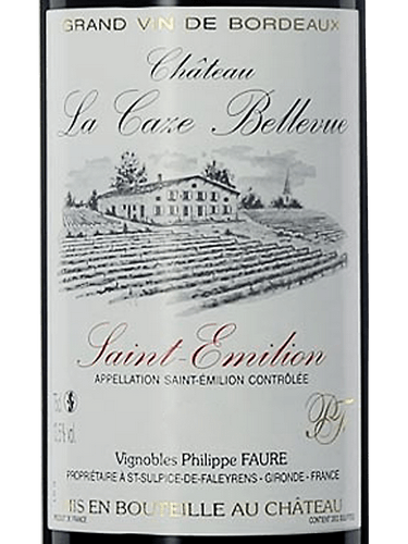 Philippe Faure Château La Caze Bellevue Saint-Émilion | Vivino English