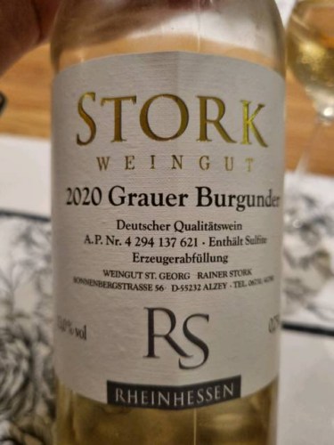 Rainer Stork Grauer Burgunder | Vivino US