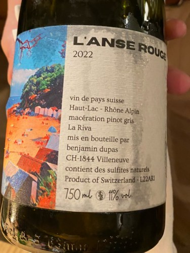 La Riva L'Anse Rouge | Vivino France
