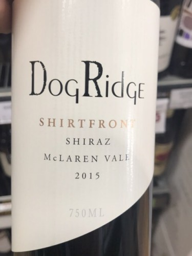 Dog Ridge Shirtfront Shiraz | Vivino English