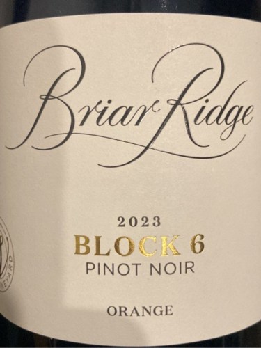 Briar Ridge Single Vineyard Block 6 Pinot Noir | Vivino US