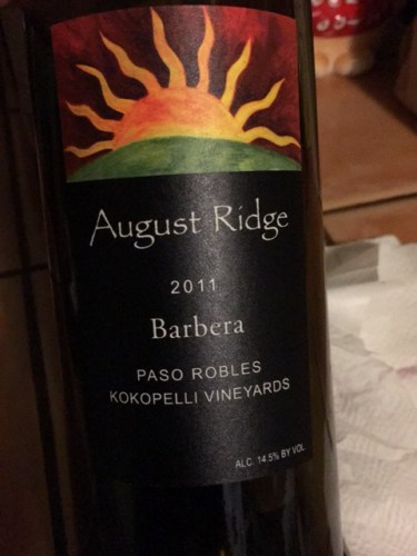 August Ridge Kokopelle Vineyards Barbera | Vivino US