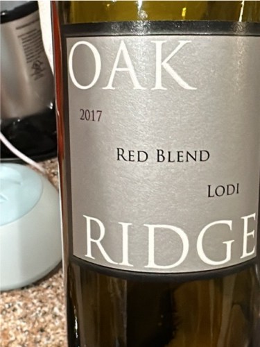2017 Oak Ridge Red Blend | Vivino English