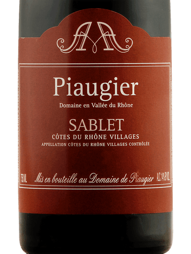 2018 Piaugier Côtes-du-Rhône-Villages 'Sablet' Rouge | Vivino US