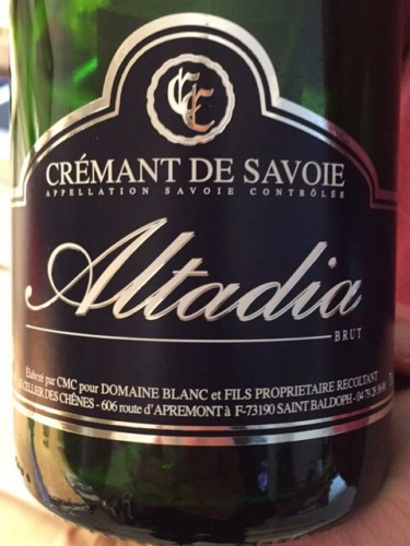 Le Cellier des Chenes Altadia Crémant de Savoie Brut | Vivino US