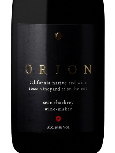 Sean Thackrey Orion Red (Rossi Vineyard) | Vivino English