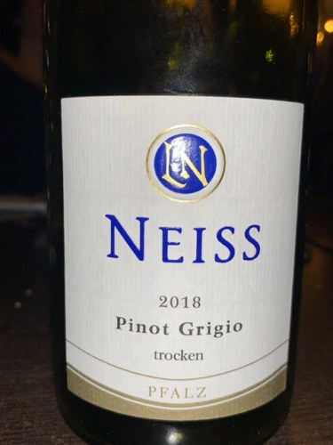 Neiss Pinot Grigio Trocken | Vivino Australia