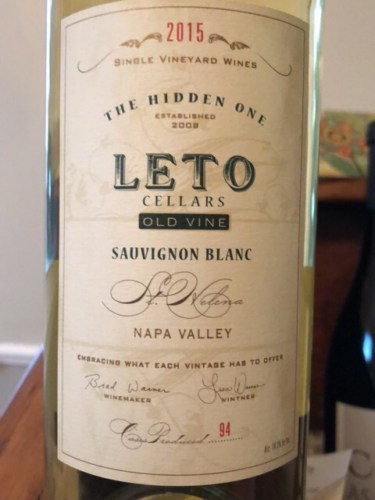 Leto The Hidden One Old Vine Sauvignon Blanc | Vivino