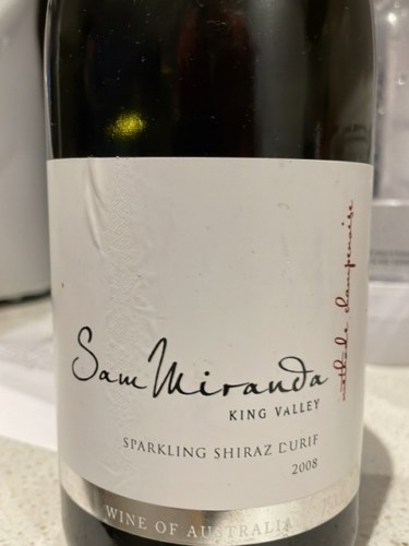Sam Miranda Sparkling Shiraz - Durif | Vivino US
