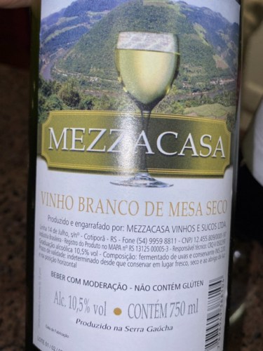 Mezzacasa Branco de Mesa Seco | Vivino Australia