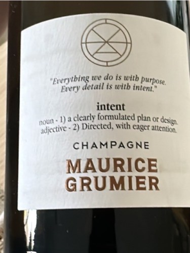 Maurice Grumier Intent Champagne | Vivino English
