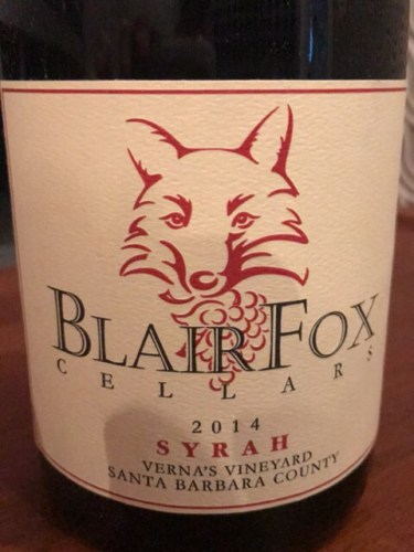 Blair Fox Cellars Verna’s Vineyard Syrah | Vivino US
