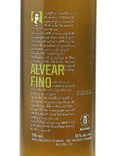 N.V. Alvear Fino Sherry | Vivino US