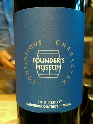 Contentious Character Founder's Museum Merlot | Vivino Australia