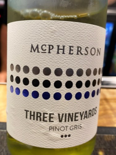 McPherson Three Vineyards Pinot Gris | Vivino English