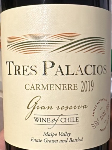 Tres Palacios Gran Reserva Carmenere | Vivino Brasil