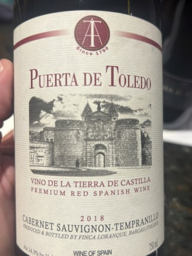 Puerta de Toledo Cabernet Sauvignon - Tempranillo | Vivino English