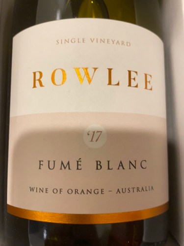 Rowlee Single Vineyard Fumé Blanc | Vivino English