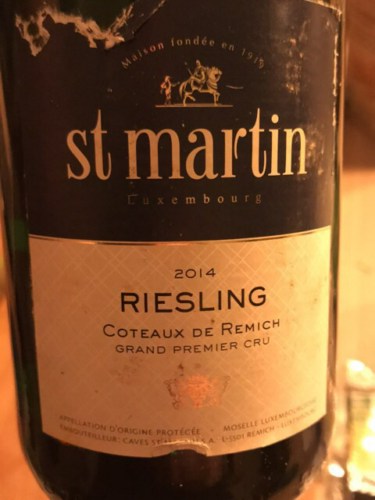 Caves St Martin Riesling Coteaux de Remich Grand Premier Cru | Vivino US