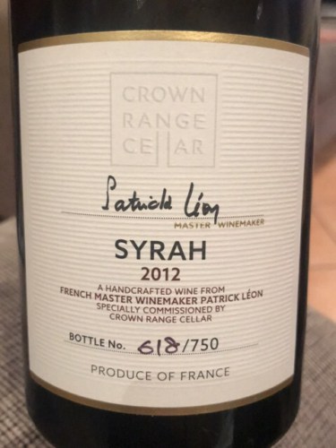 Crown Range Patrick Leon The Signature Selection Syrah | Vivino US