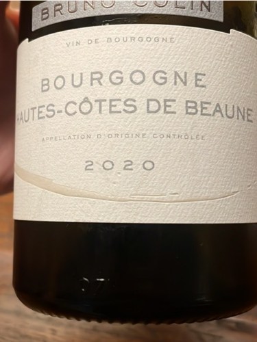 Bruno Colin Bourgogne Hautes Cotes de Beaune Blanc | Vivino US