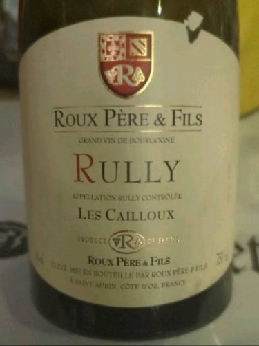 Roux Père & Fils Rully Les Cailloux | Vivino 日本