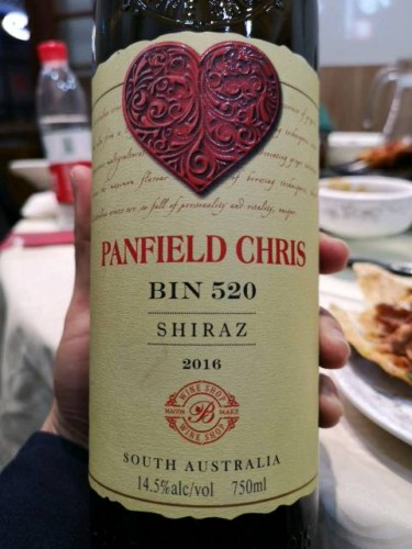 Panfield Chris Bin 520 Shiraz | Vivino France