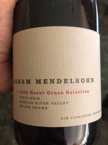 Barham Mendelsohn Hazel Grace Selection Pinot Noir | Vivino