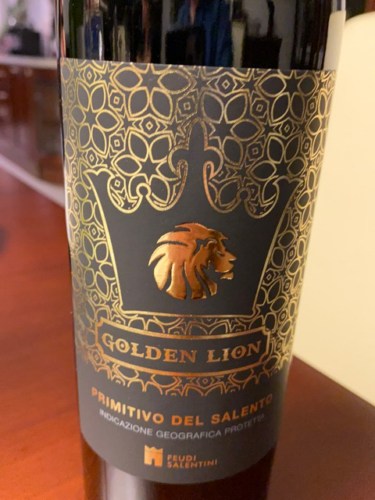 2019 Feudi Salentini Golden Lion Primitivo del Salento | Vivino US