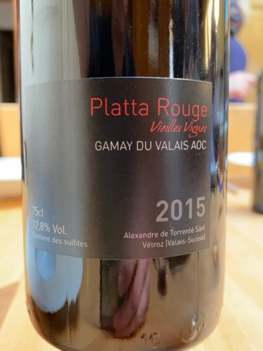 2014 Alexandre de Torrente Gamay de Sion Platta Rouge | Vivino US