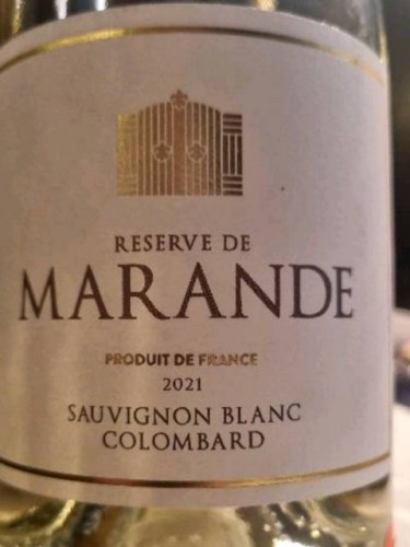 Jean de Marande Reserve de Marande Sauvignon Blanc - Colombard | Vivino ...
