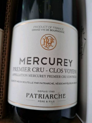 Patriarche Père & Fils Mercurey Premier Cru 'Clos Voyens' | Vivino Español