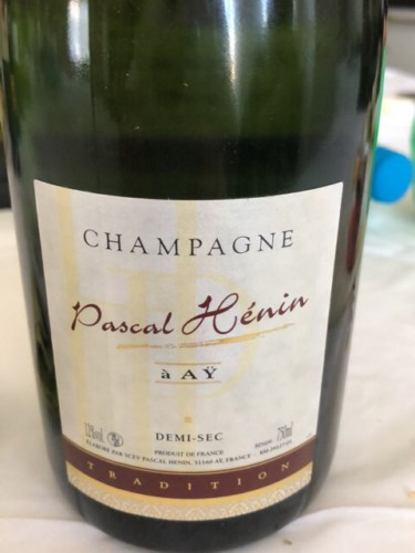 Pascal Henin Tradition Demi-Sec Aÿ Champagne | Vivino France