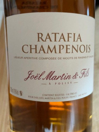Joël Martin & Fils Ratafia Champenois | Vivino France